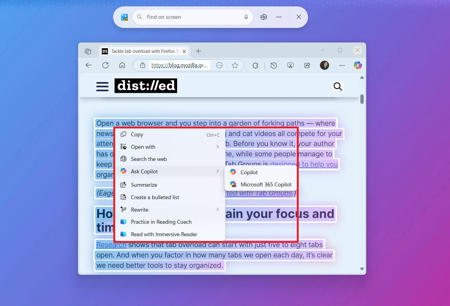 What is Click to Do, and how do I use it? Explaining AI actions for ...